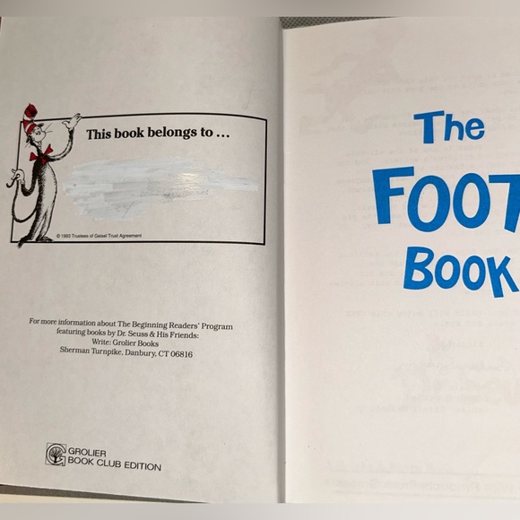 Dr. Seuss | Accents | Rare The Foot Book By Dr Seuss 968 Promo Edition ...